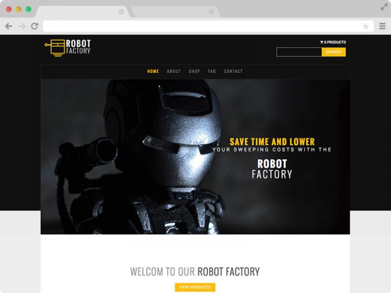 Robot - Free Bootstrap Multipage Product Showcase Template