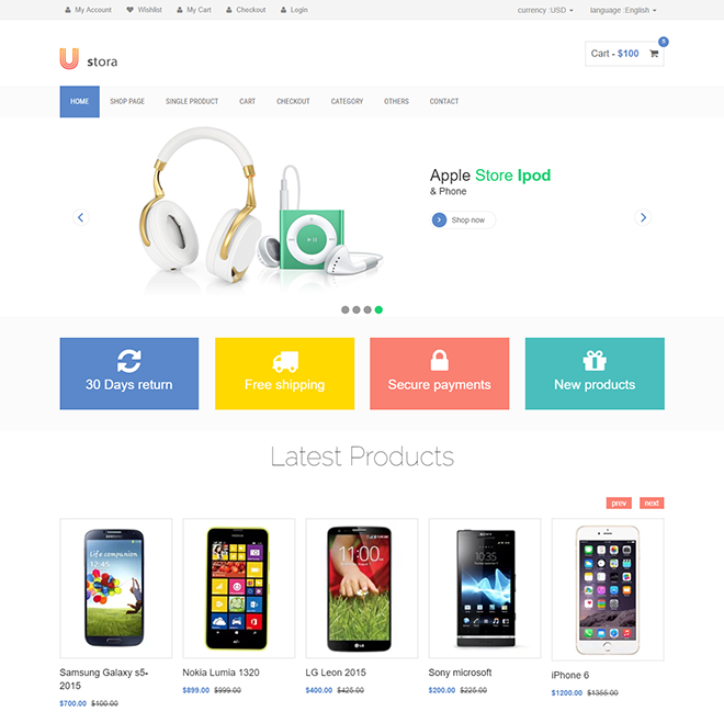 Download Free HTML ECommerce Templates For Online Shopping Websites