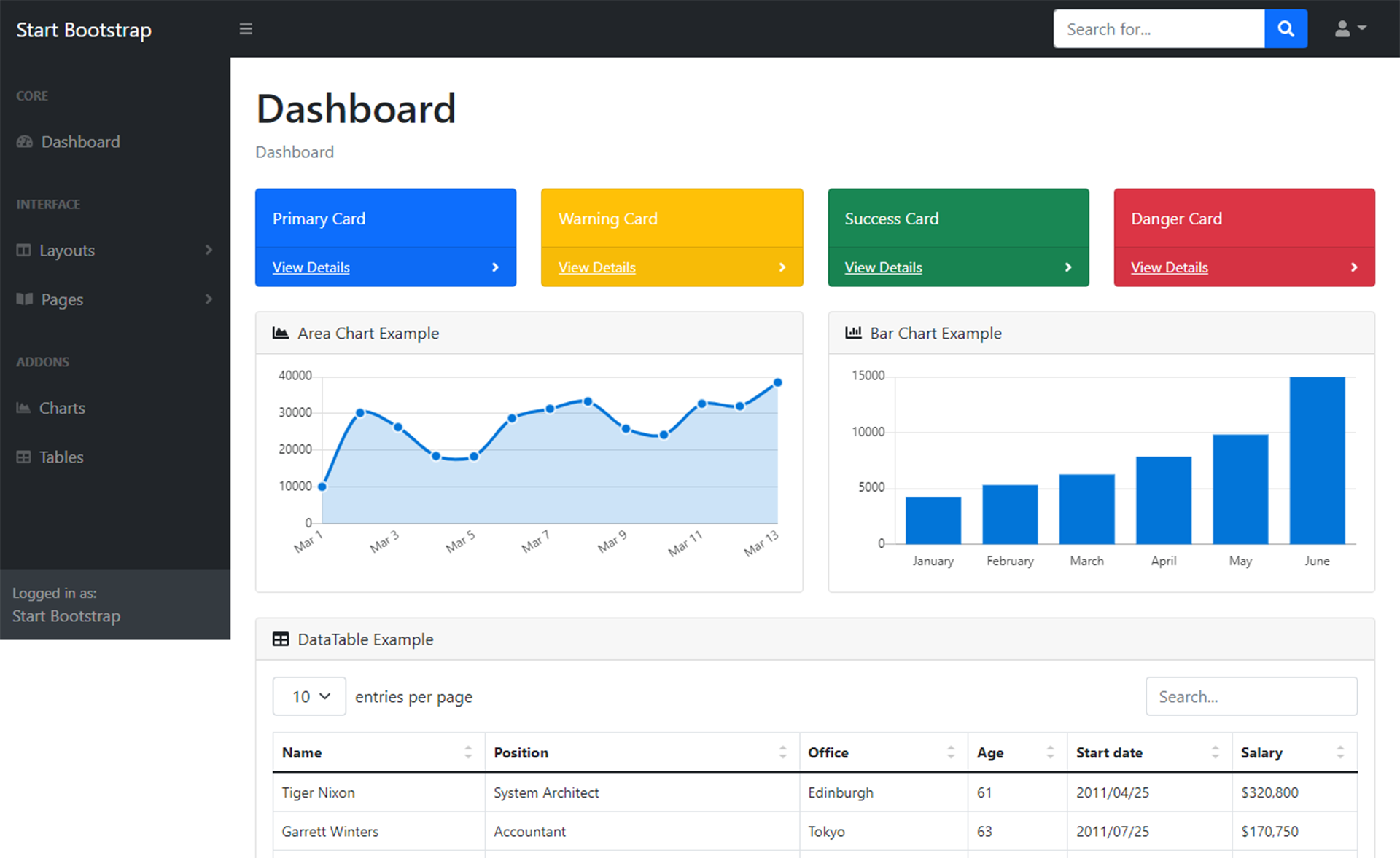 Admin Template