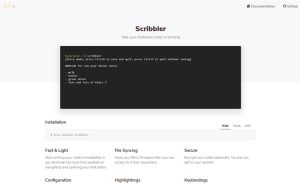 Scribbler - Free HTML5 Online Documentation Template