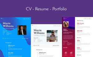 Download Free & Premium Resume CV Bootstrap Website Template