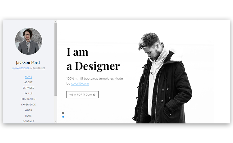 Free Personal Portfolio Bootstrap Templates FREE PRINTABLE TEMPLATES