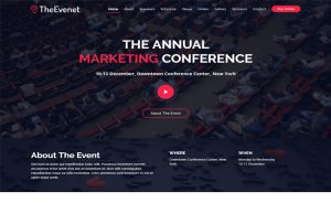 The Event - Free Bootstrap 4 HTML5 event website template