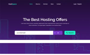 Hostspace - Free Bootstrap 4 HTML5 web hosting website template