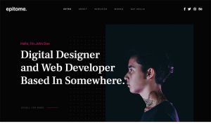 Epitome - Free HTML5 CSS3 Personal Portfolio Website Template - ThemeWagon