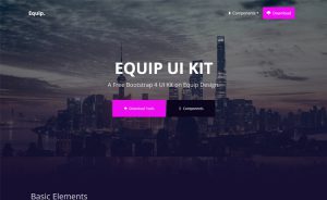 Equip - Free Responsive Bootstrap 4 HTML5 UI Kit Template