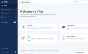 Vibe - Free Bootstrap 4 React.js Admin Dashboard Template