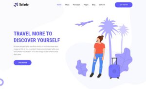 Safario - Free Bootstrap 4 HTML5 Travel Agency Website Template