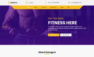 Download Free & Premium Website template of Fitness, Sports, Gym
