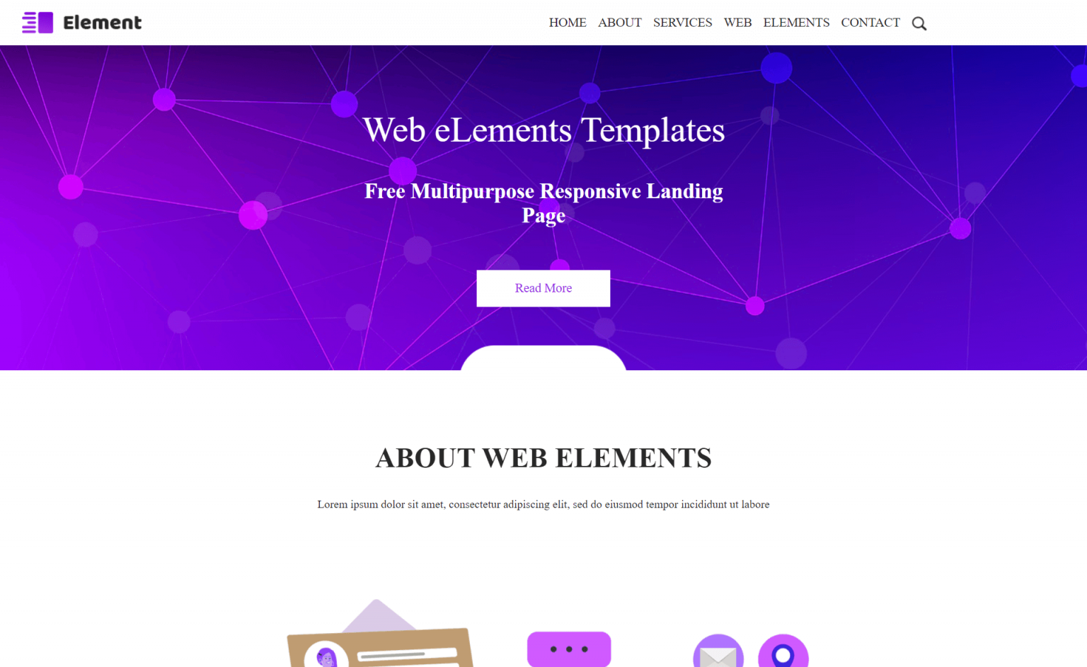 Element - Free Responsive Bootstrap 4 HTML5 Landing Page Template