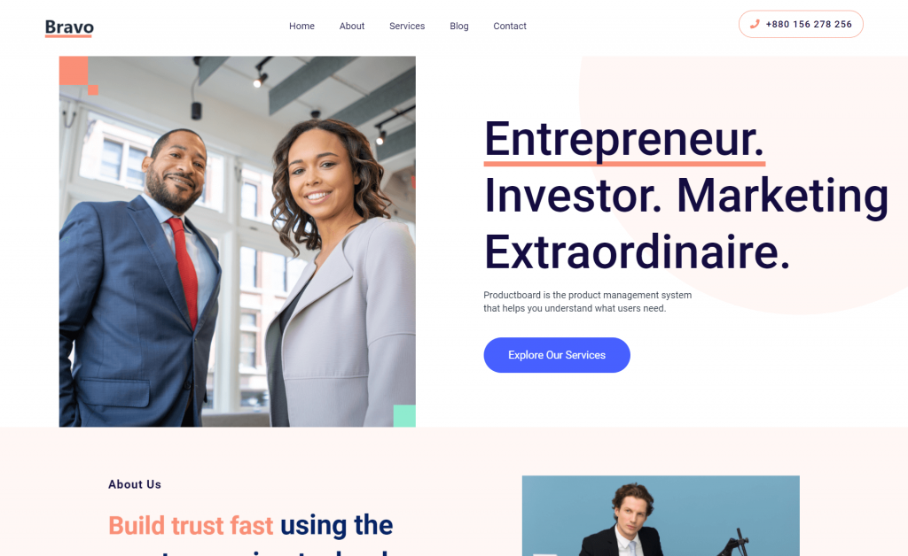 Bravo - Free Responsive Bootstrap 4 HTML5 Business Website Template ...