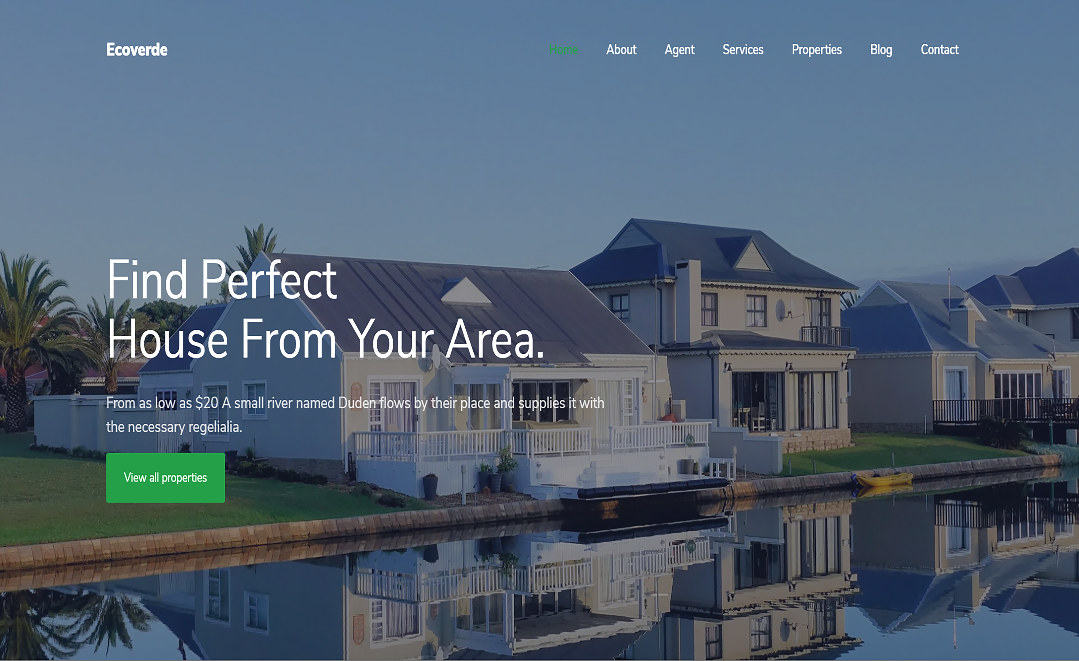 Ecoverde-Free Bootstrap 4 HTML5 Housing Website Template