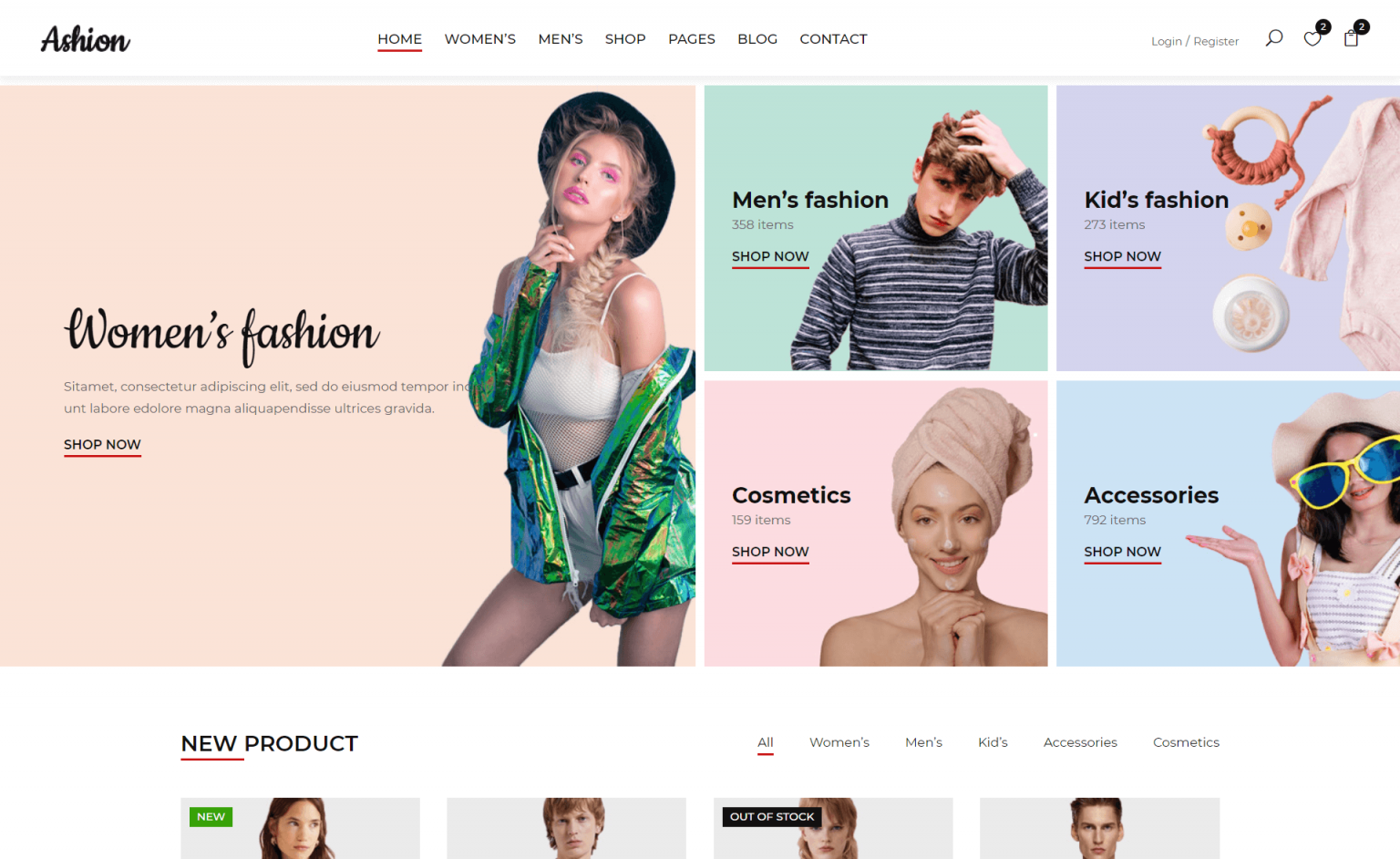 Ashion - Free Responsive Bootstrap 4 HTML5 eCommerce Website Template Ashion - Free Responsive Bootstrap 4 HTML5 eCommerce Website Template