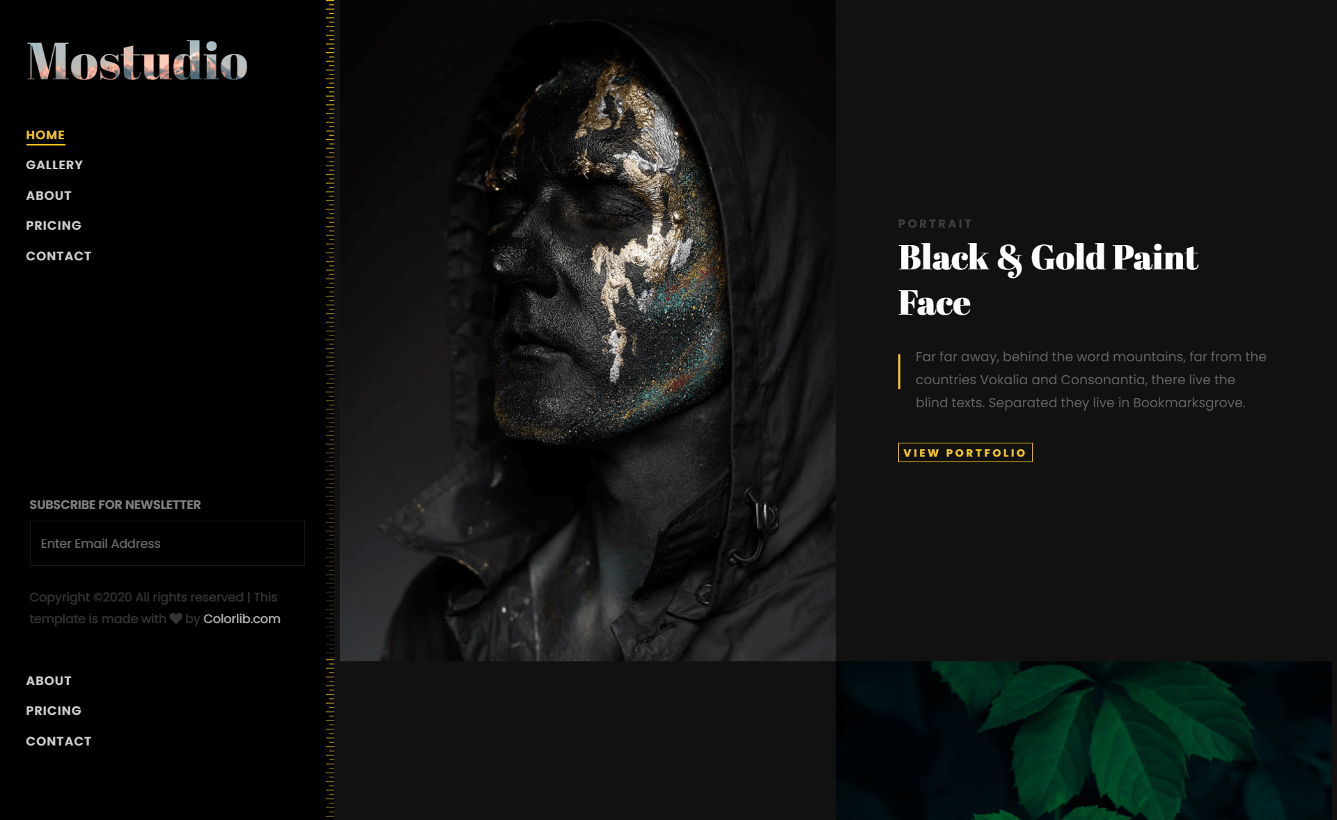Mostudio Free Bootstrap 4 HTML5 Photography Portfolio Website Template