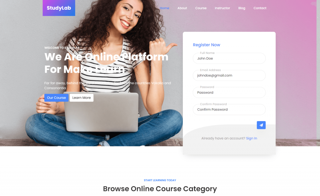 Studylab - Free Responsive Bootstrap 4 HTML5 Education Website Template Studylab - Free Responsive Bootstrap 4 HTML5 Education Website Template