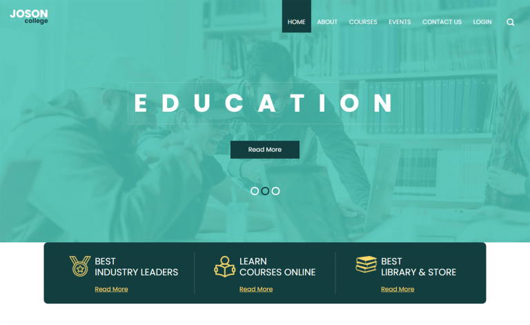 Joson - Free Bootstrap 4 HTML5 Education Website Template