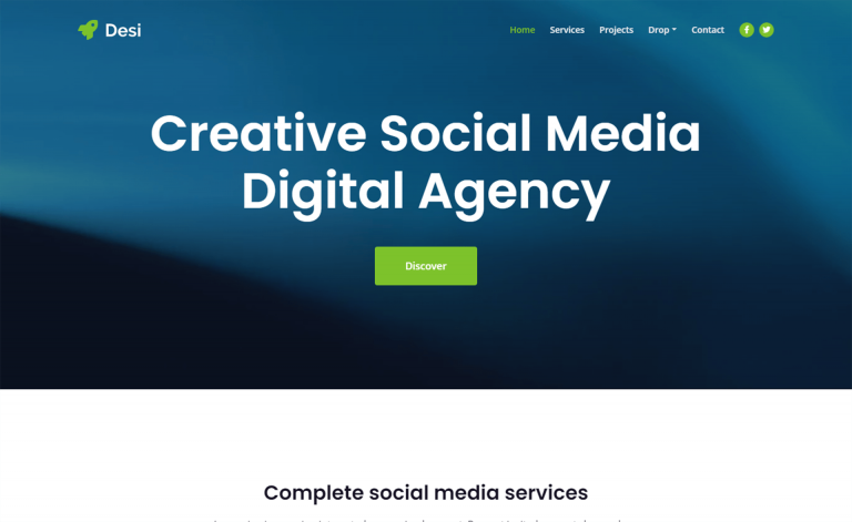 Desi - Free Bootstrap 5 HTML5 Creative Agency Website Template - ThemeWagon