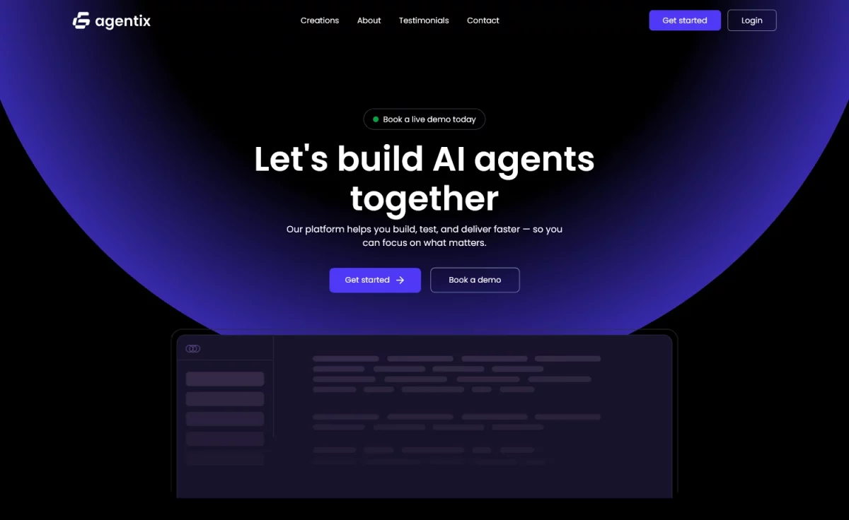 Agentix - Free Responsive Tailwind CSS Landing Page Template - ThemeWagon